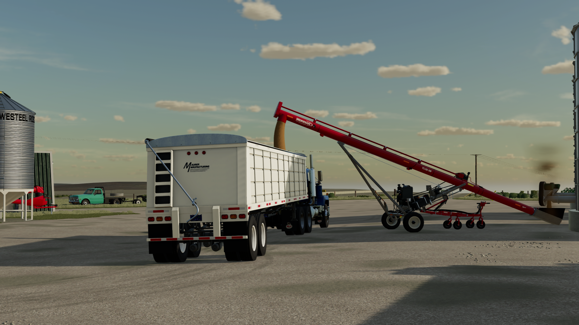 FS22 Maurer 4022 Steel Grain Trailer by Glen006 Modding