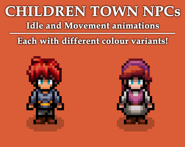 Comments - Town Children NPCs with Sprite Sheets by Manx Pixels 🇮🇲