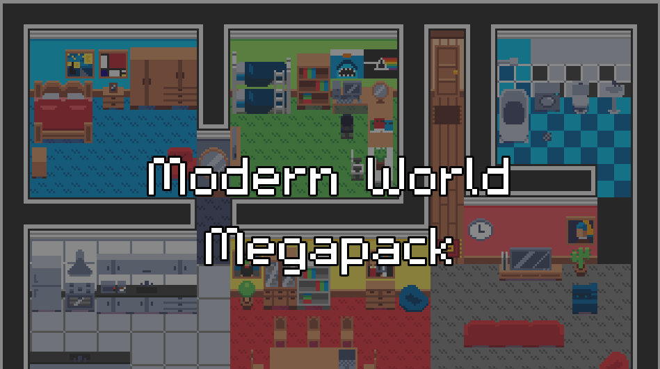 Modern World Borderless Tileset MegaPack by Alec, The Wizard