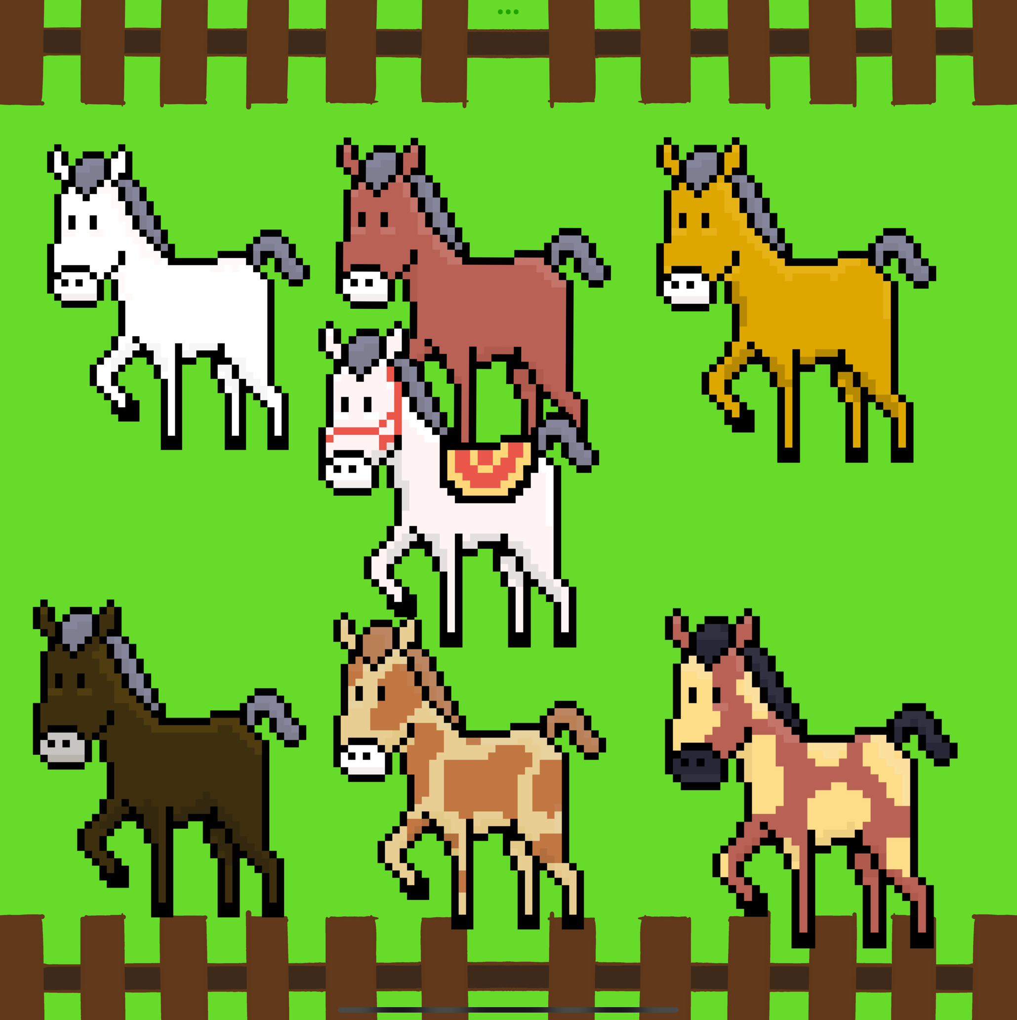 Horses pixel by Nicolaspla77