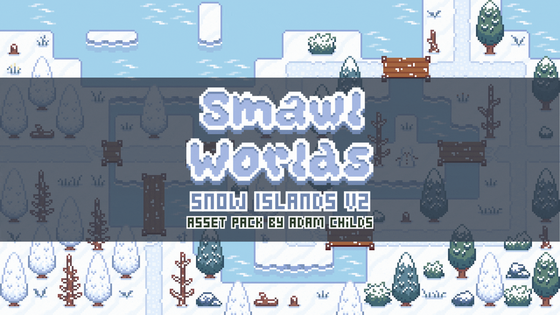 Smawl Worlds: Snow Islands v2 - Asset Pack by Adam Childs
