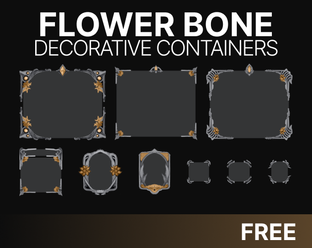 Flower Bone - Decorative Containers by createdbyjerry