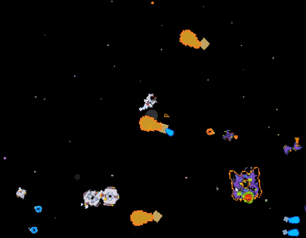 Pixel Space Ships by SquareCircle