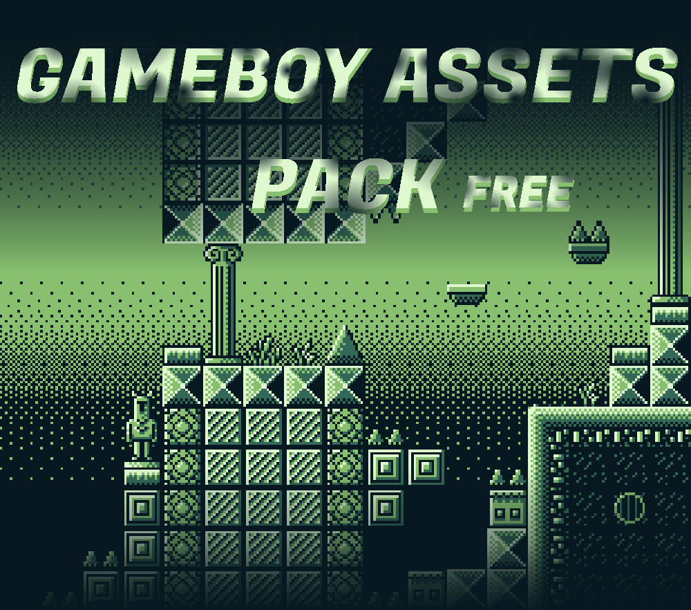 Gameboy platformer assets by BigBuckBunny