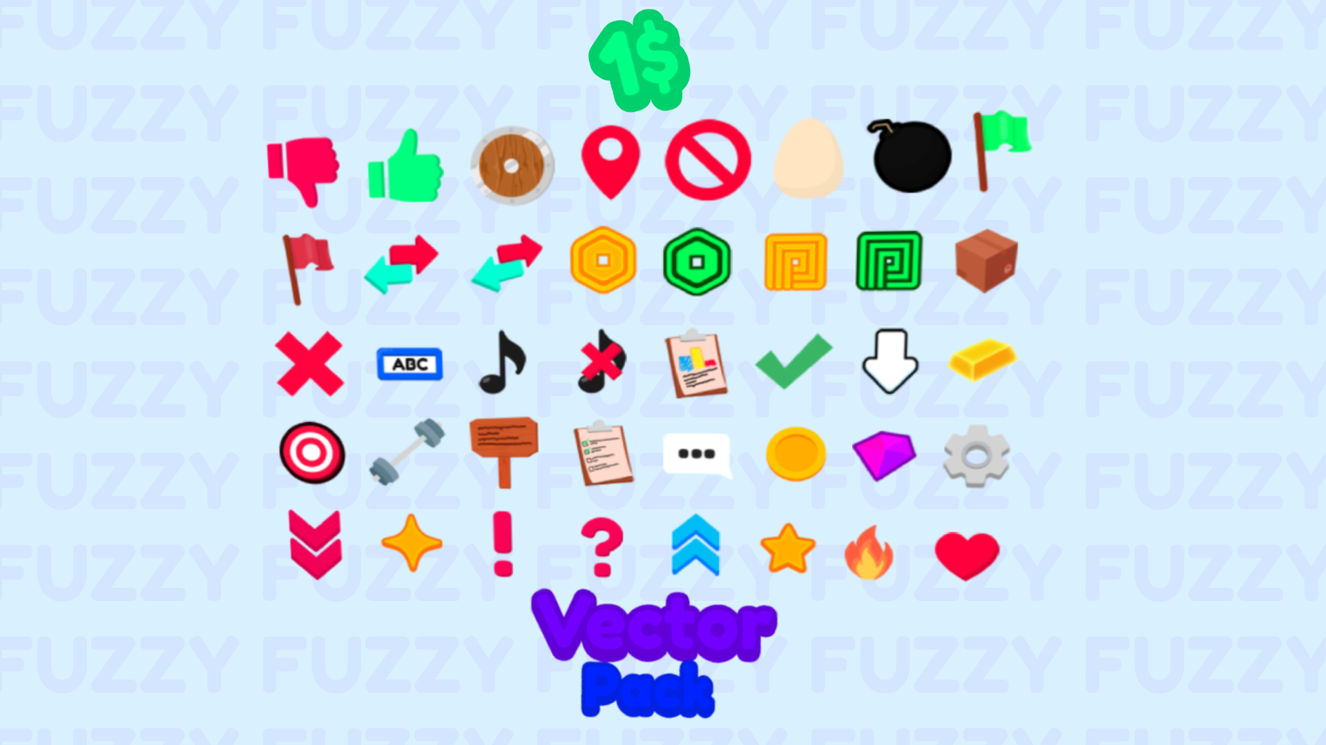 Vector Pack 1! by Fuzzy