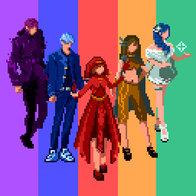 Pixel elemental magician by SR Design