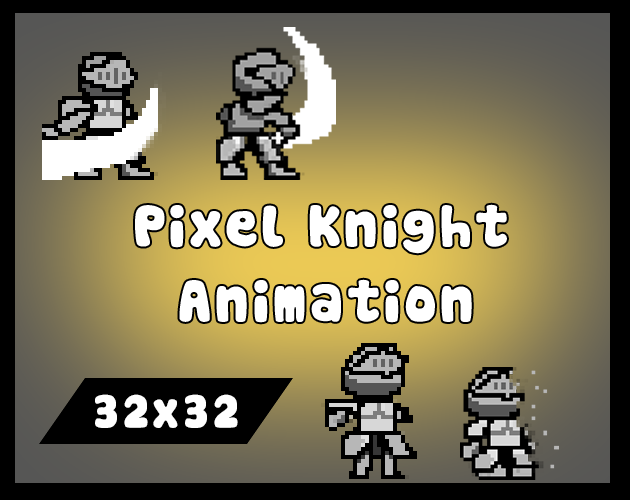 Free Pixel Knight Animated Character by lotus_garden