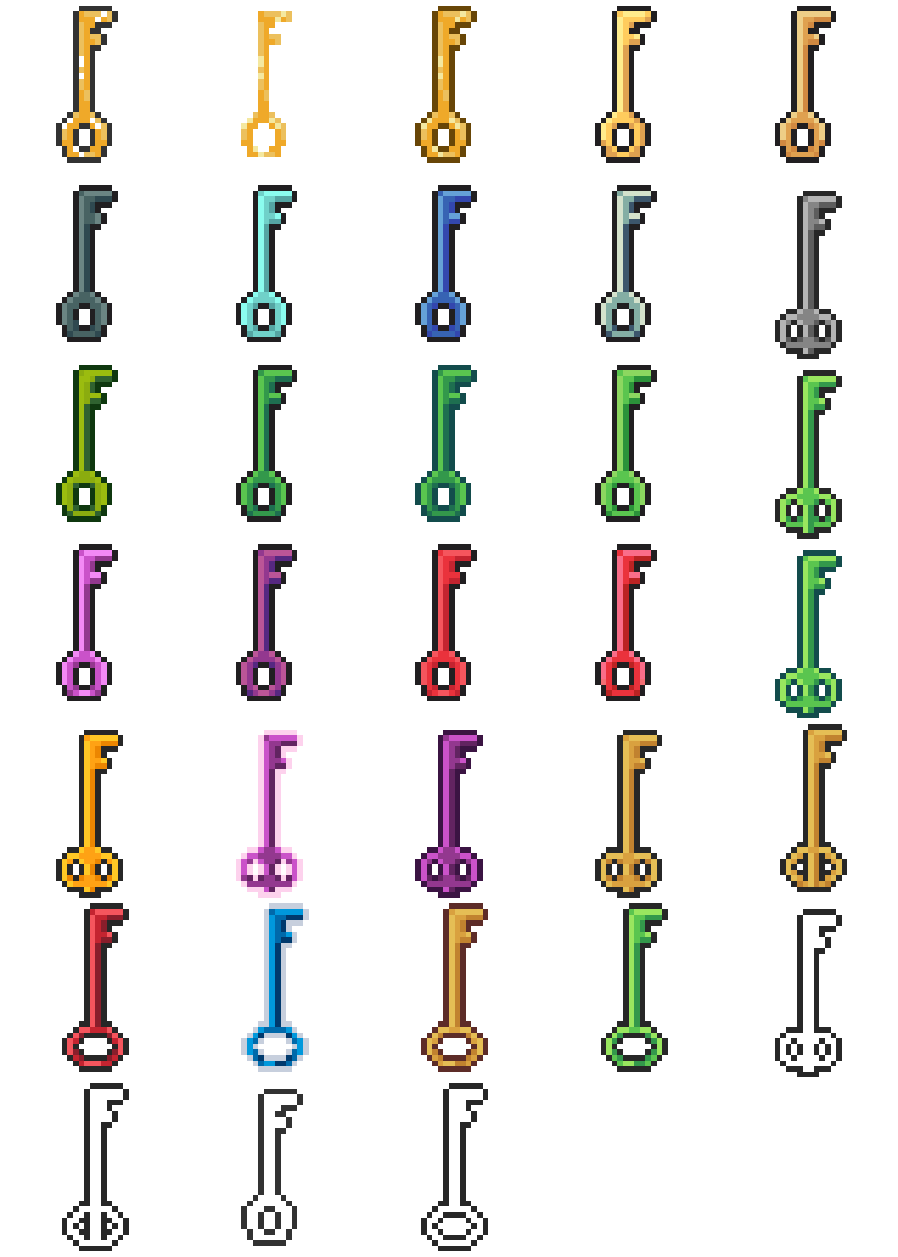 Assorted Keys! by OtisTries(ToMakeThings)