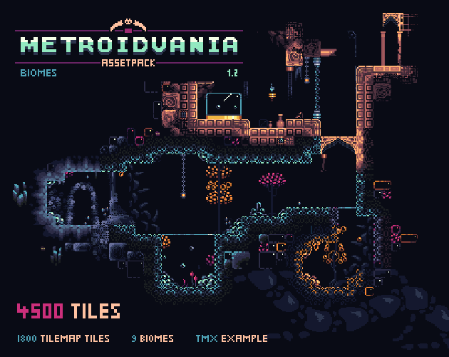 1.3: Metroidvania | UI & Icons Released - Metroidvania | Biomes 4500 ...