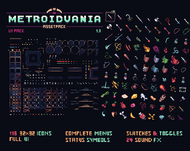 Metroidvania | UI & Icons by Sam