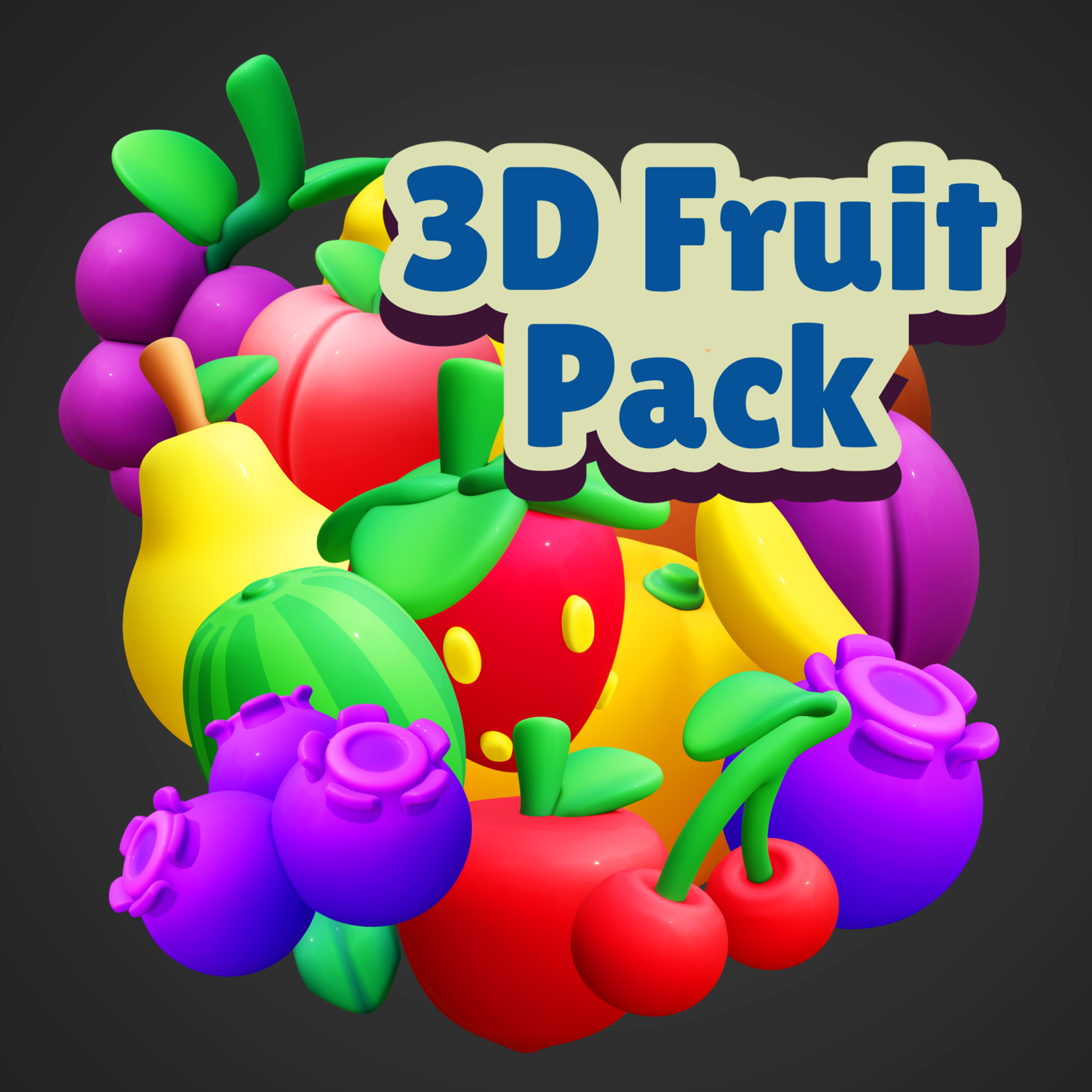 3D Stylized Fruit Prop and Icon Pack by Denizin