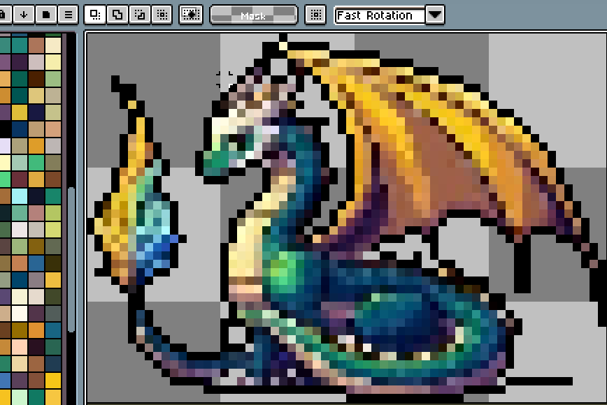 pixel dragons by Michael Jay