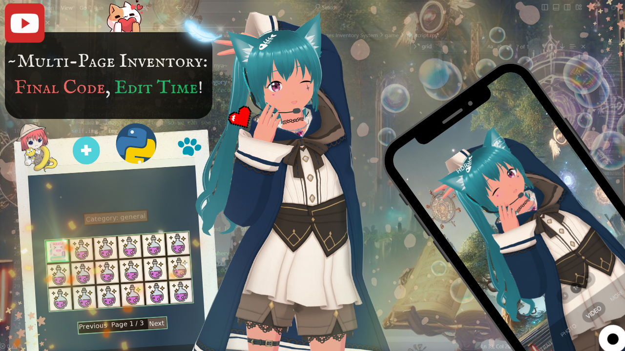 Ren'Py & Python Multi-Page Inventory System: Code Ready for Preview - itch.io