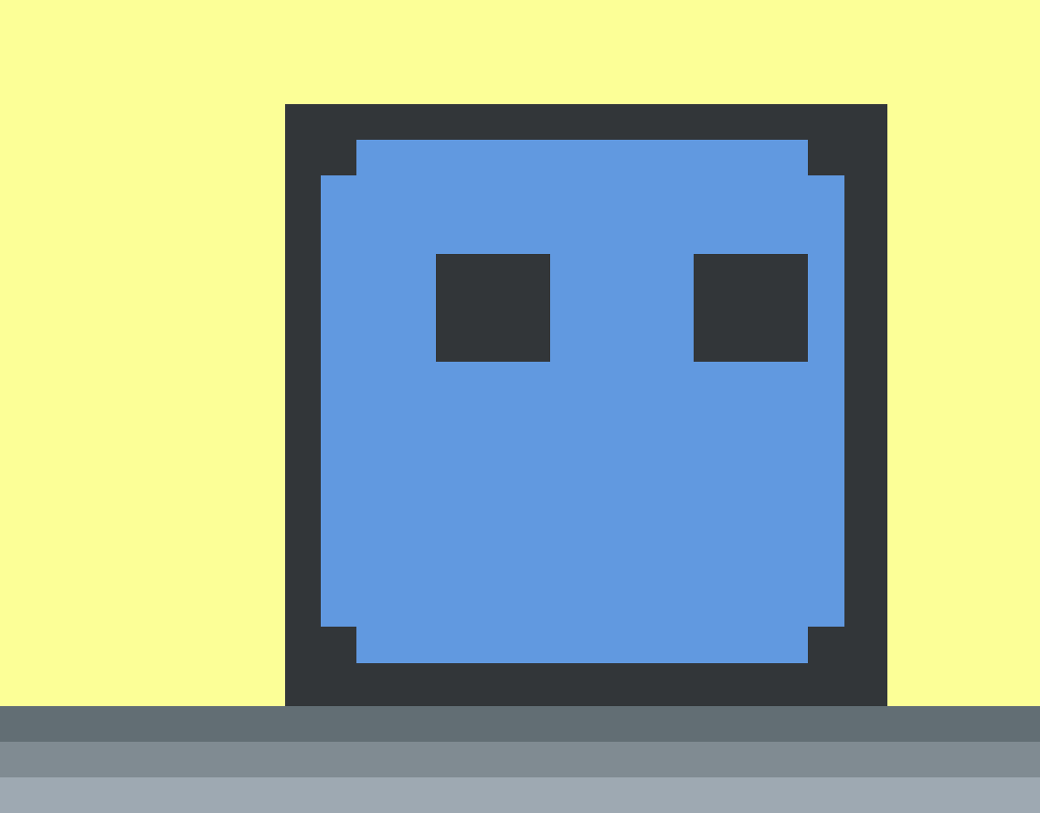 Square in a window by TMT22