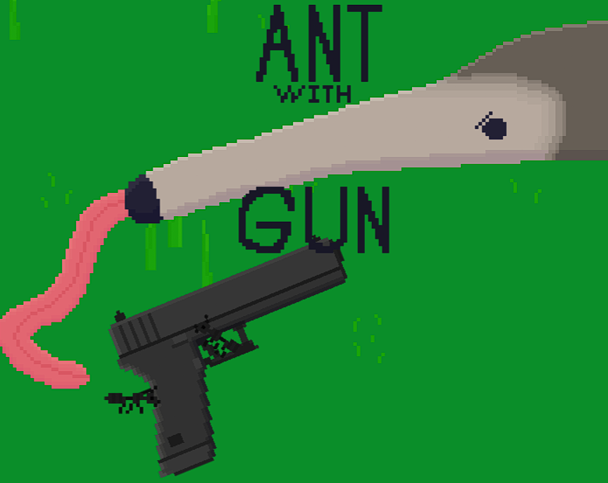 Ant With Gun by GlitchedPoison