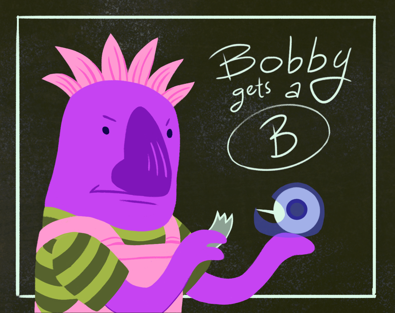 Bobby Gets a B by Blake Randle, Percivalias