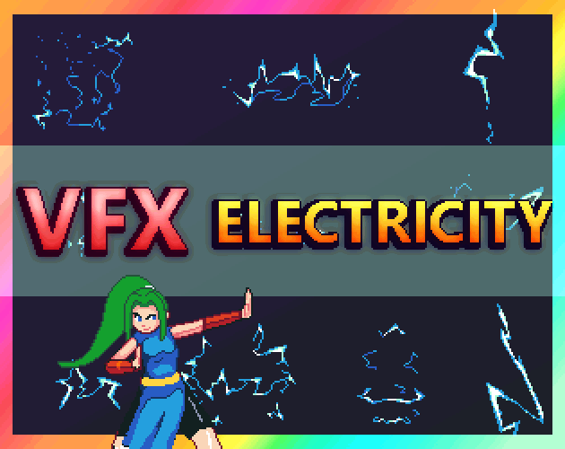 VFX - ELECTRICITY - Pixel Art Effects by kiddolink