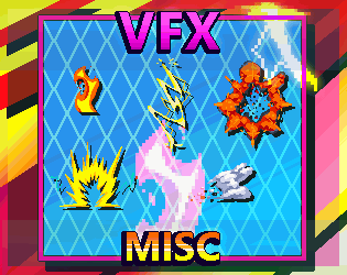 VFX - MISC PACK 1 - Pixel Art Effects by kiddolink