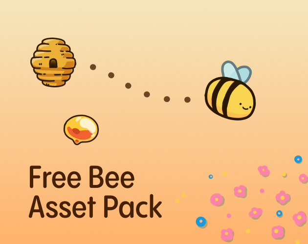 Free Bee Asset Pack by liz cheong