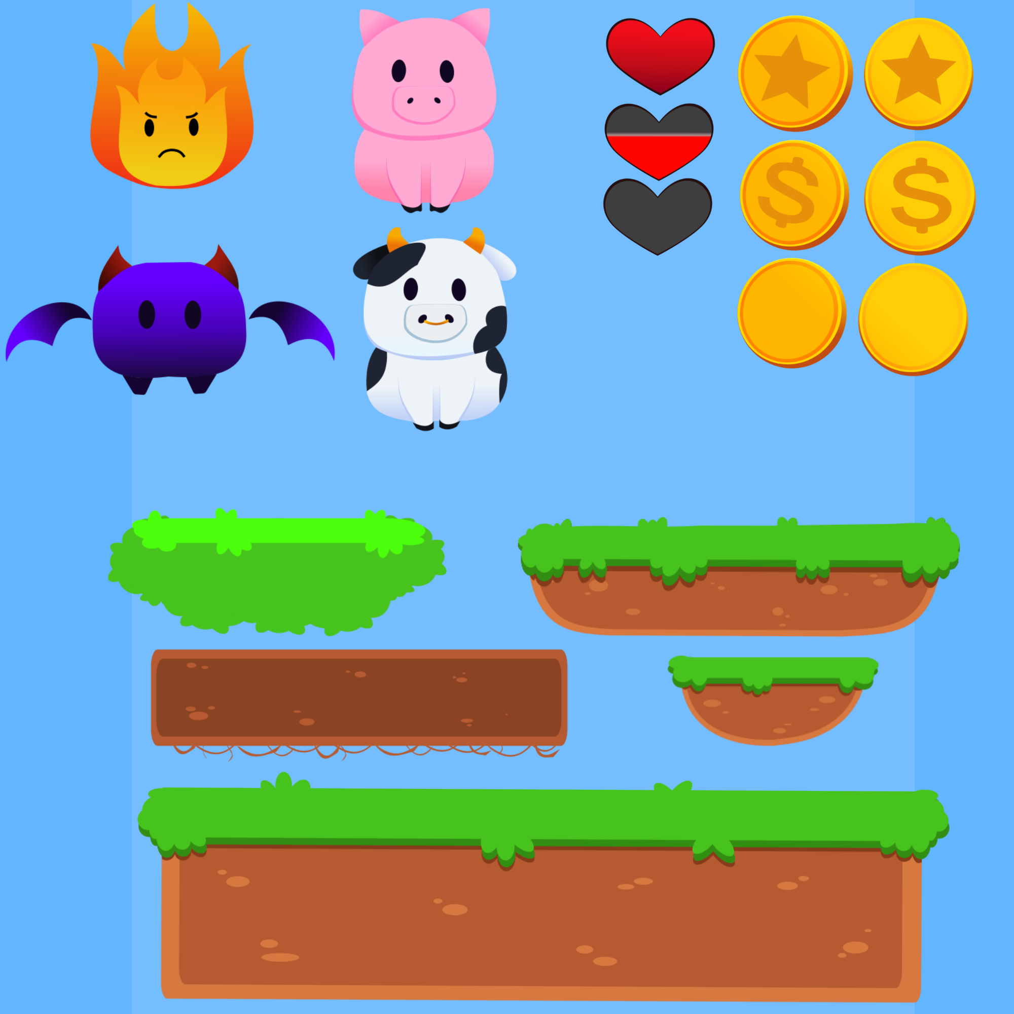 Sprites for Platforms by erika_L_O