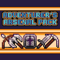 Adventurer's Arsenal Pack (16x16 pixel icon sprites) by MajorHN