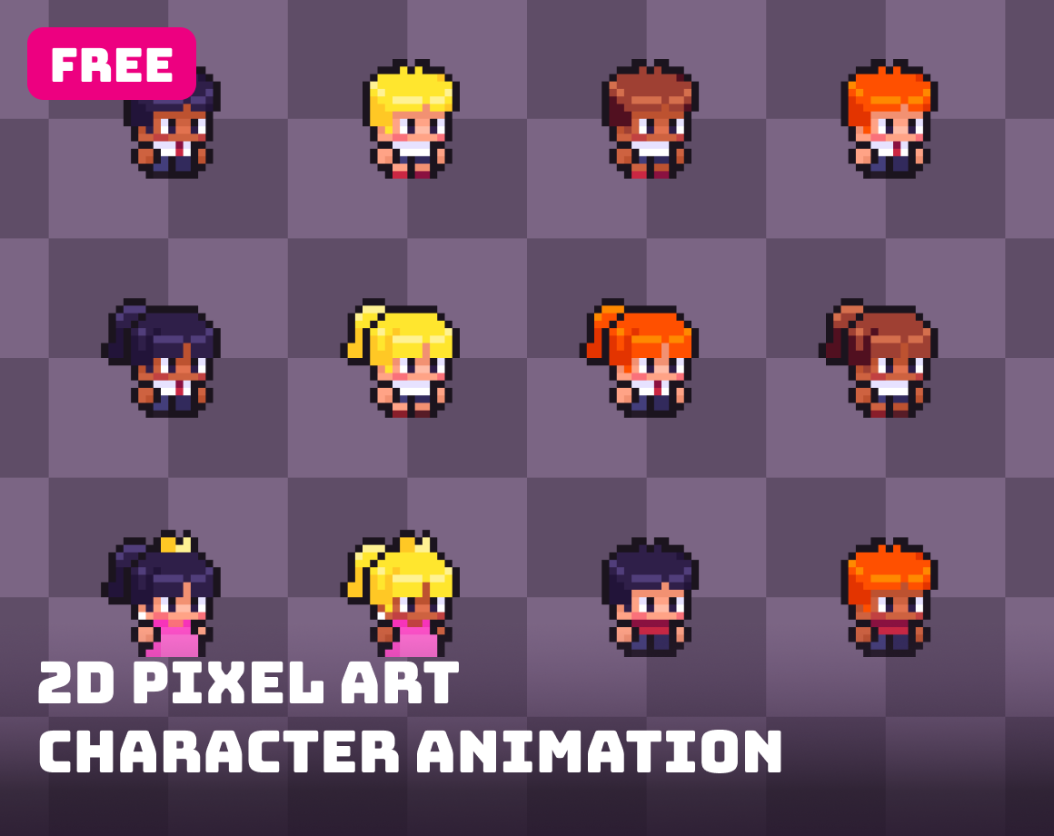 2D Pixel Art Character Animation Asset Pack by nemo