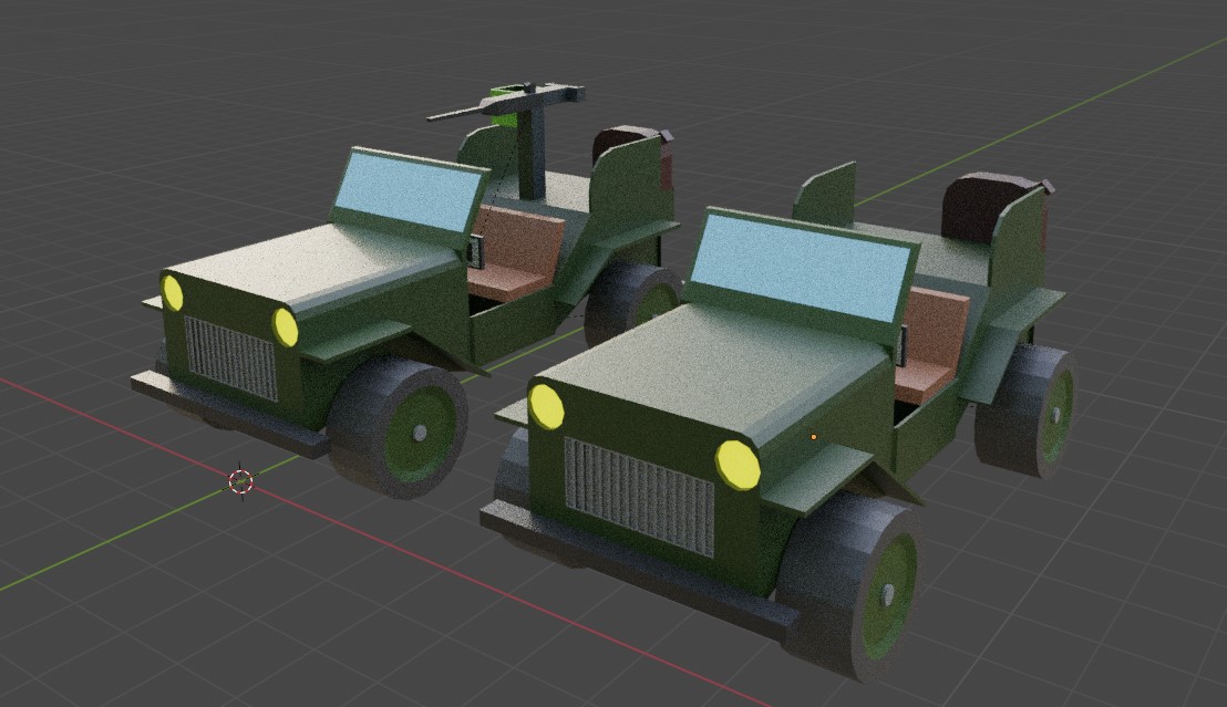 Low Poly - Military Land Vehicles - Jeep | BePlay by BePlay