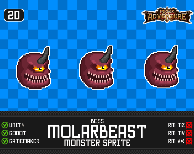 Boss Molarbeast Sprites [Rogue Adventure] by ELV Games