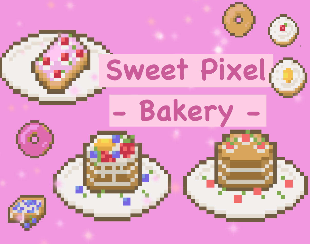 Sweet Pixel Bakery — 16x16 game assets assorted bakery by Berryxblossom