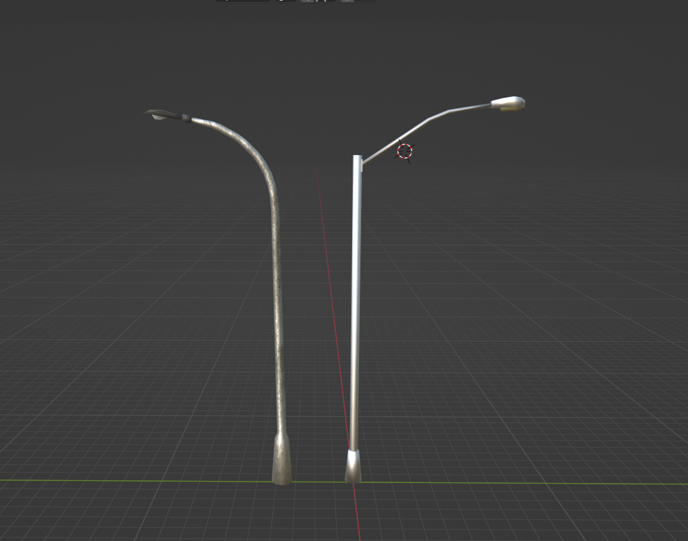 Unity StreetLamps 3D High,Medium,Low by NickaruXE