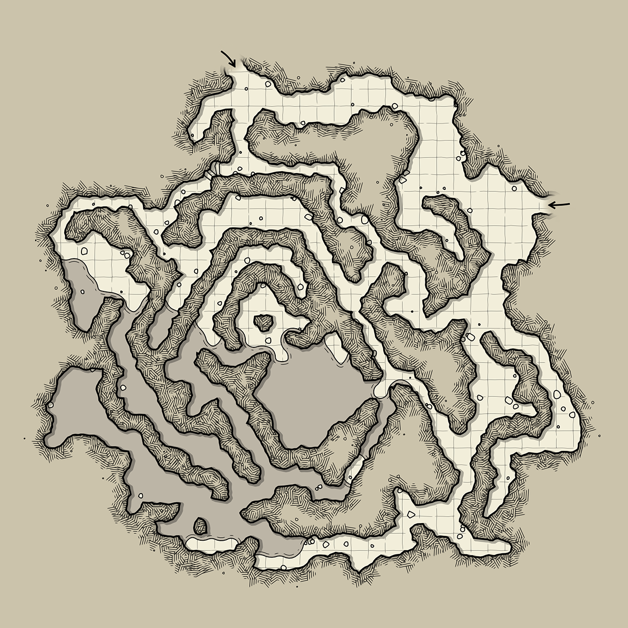 2.1.3: new shape options - Cave/Glade Generator by watabou