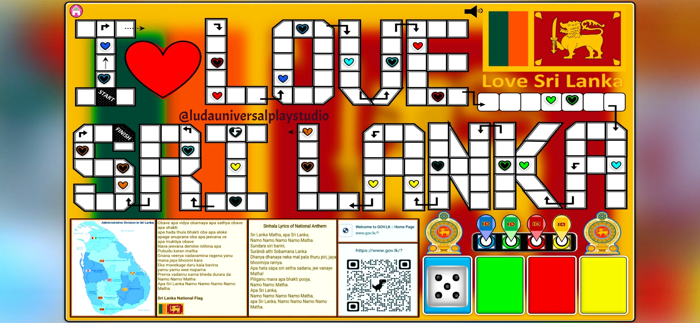 Ludo I Love Sri Lanka Fun Game by LudaLudoGames