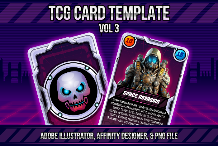 TCG Card Template vol. 3 by pzUH