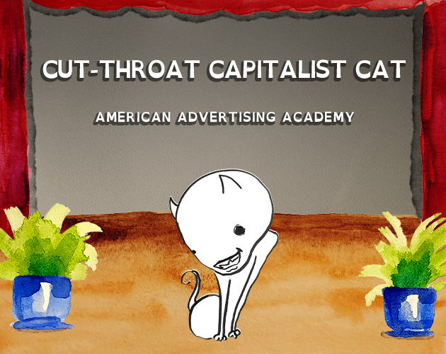 Cut-Throat Capitalist Cat by parramour