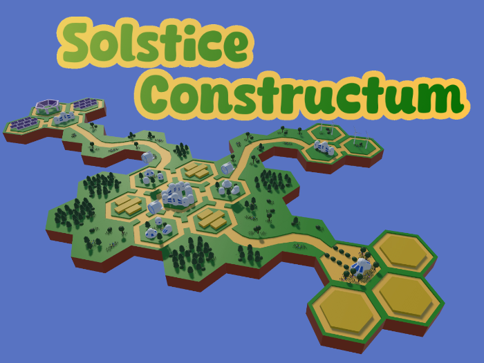 Solstice Constructum - 3D Low-Poly SolarPunk Inspired Hex-Based City Builder Asset-Pack by Gin Tonic