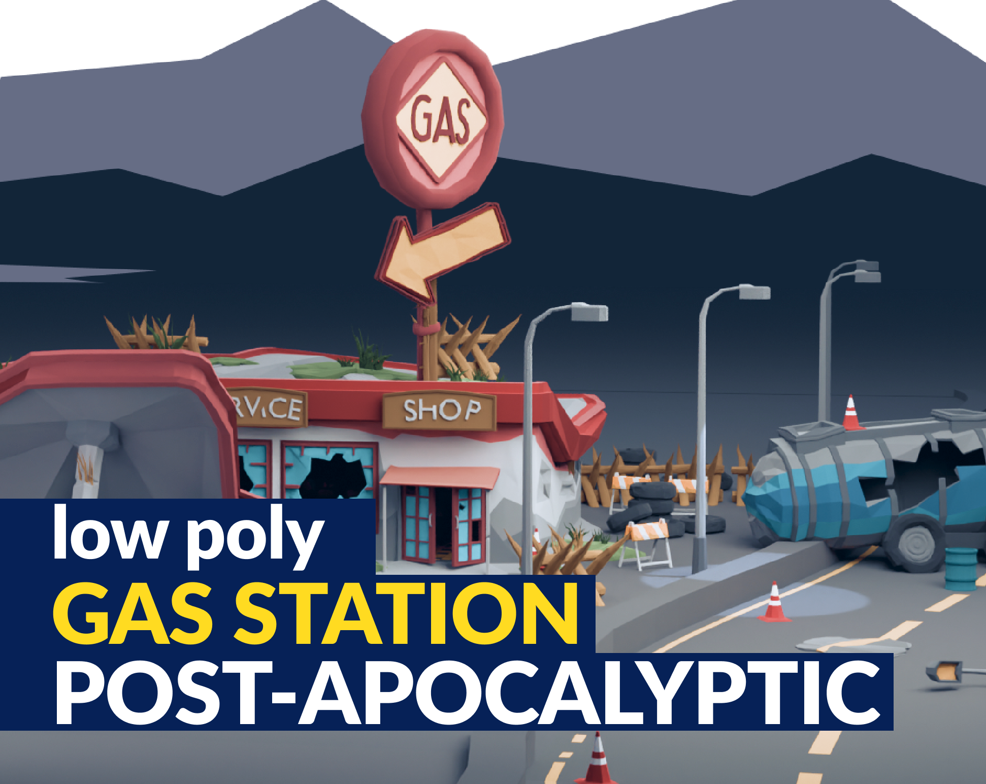 Post-Apocalyptic - Gas Station by Atomic Realm