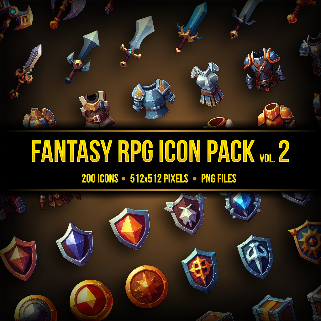 Fantasy RPG Game Icon Pack vol. 2 by pzUH