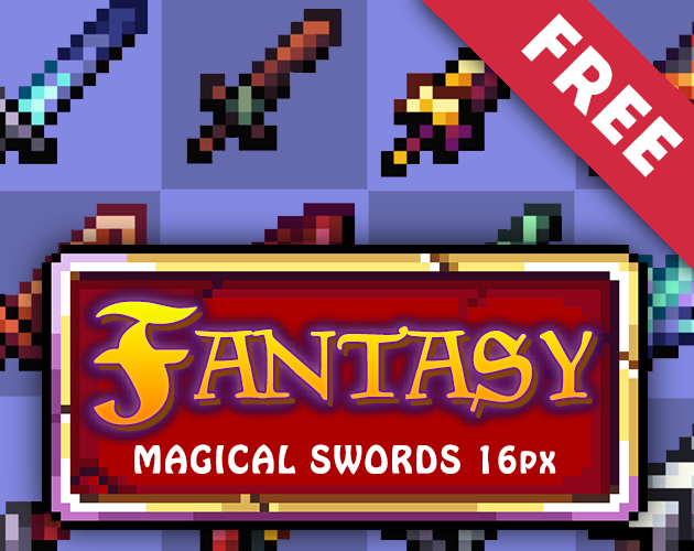 Fantasy Magical Swords Iconset FREE by Zani.Pixels ಠ_ಠ