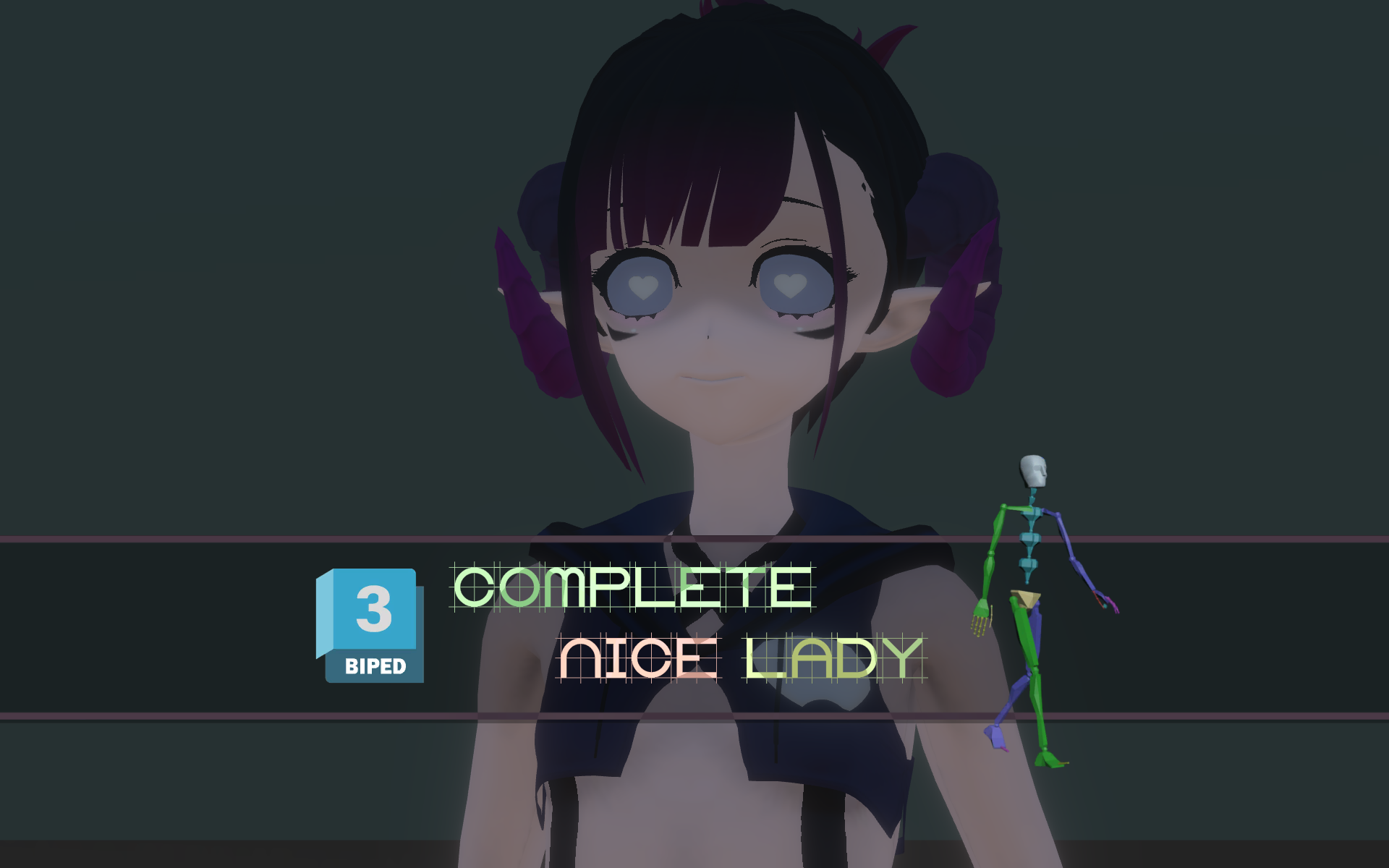 3DsMax Biped model Vilinyla by ZoocrosLab