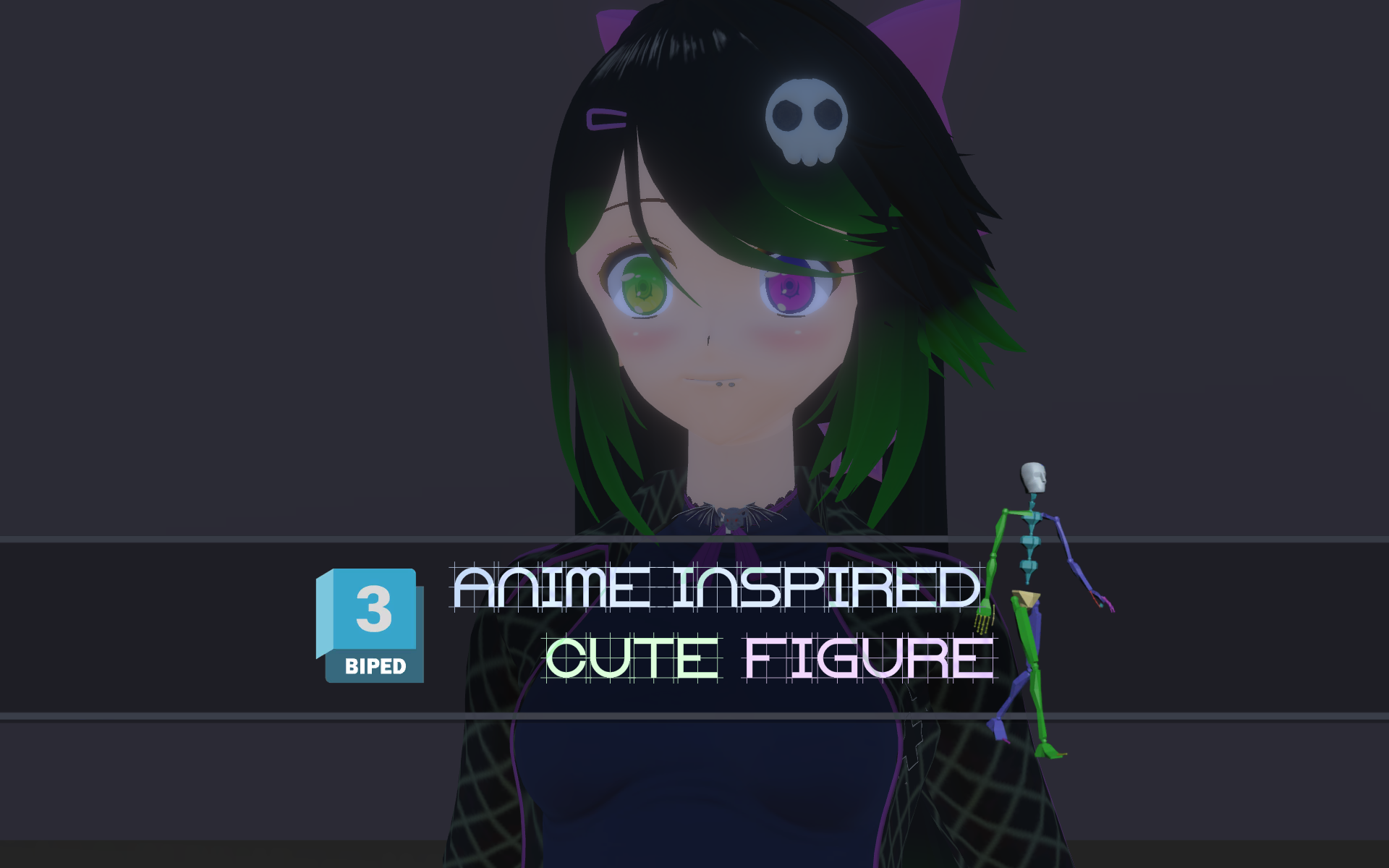 3DsMax Biped model Haruno by ZoocrosLab