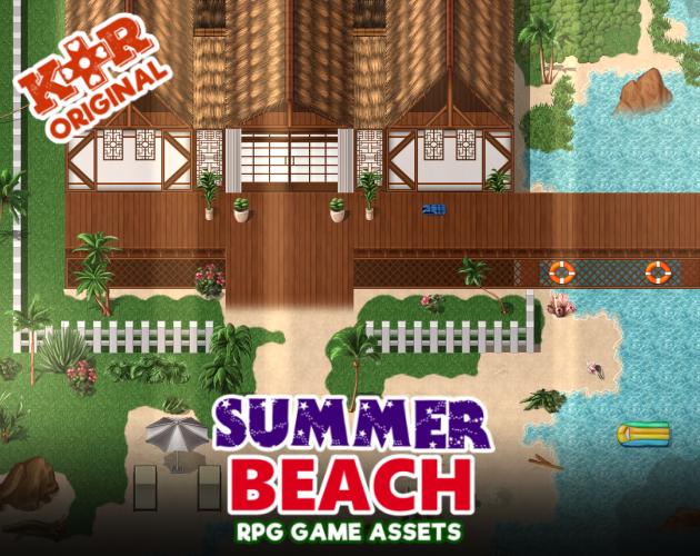 KR Summer Beach Tileset for RPGs v1.5 by Kokoro Reflections