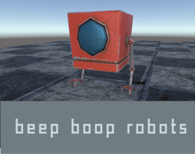 Beep Boop Robots by Canapka