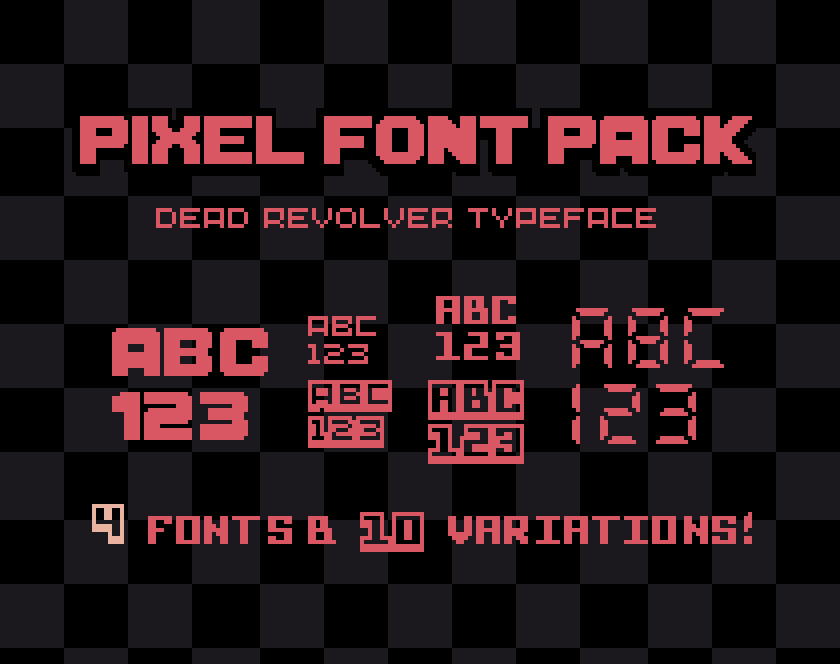 Pixel Font Pack by Dead Revolver