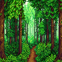 Free Forest Background Pixel Art 200x200 PIXEL by PIXEL_1992