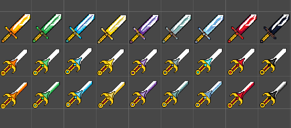 Pixel Swords 64x64 by Neon Forge