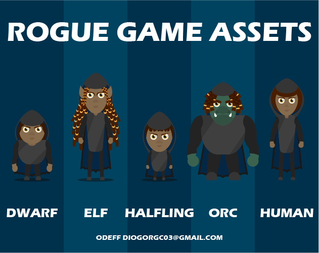 Rogue Game Assets by oDeff