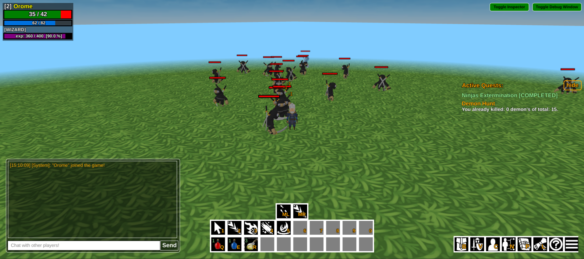 Browser 3D MMORPG - Maiu Online - #8 - Finished rewriting UI to html ...