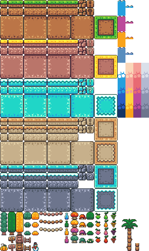 Four Seasons Platformer Tileset [16x16][FREE] [mod by LapizWCG] by lapizwcg