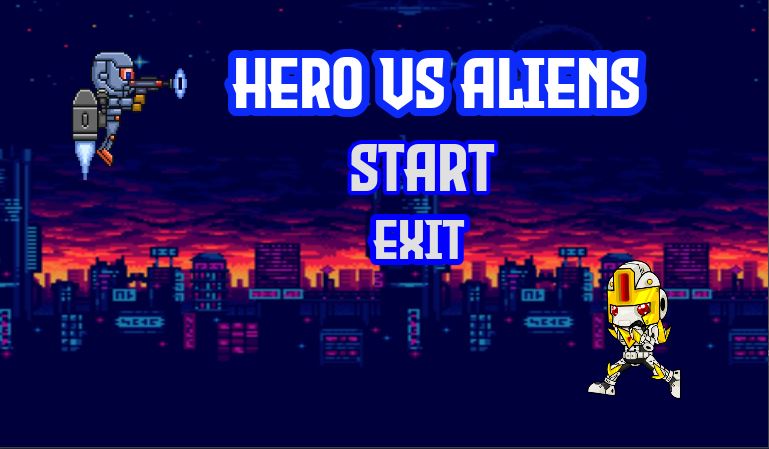 Hero VS Aliens by Lina Hossam
