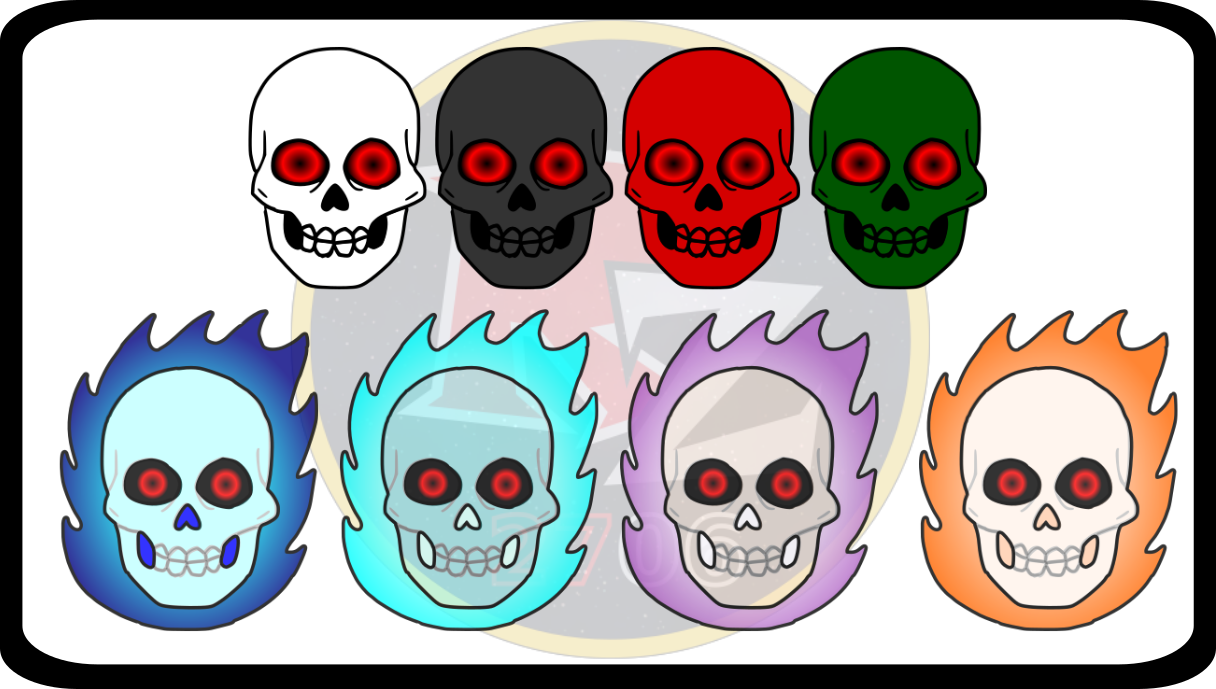 Skulls-Sprite Assets by Rizaki Games